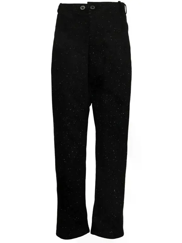 Boris Bidjan Saberi Garment Dyed Drop-crotch Trousers