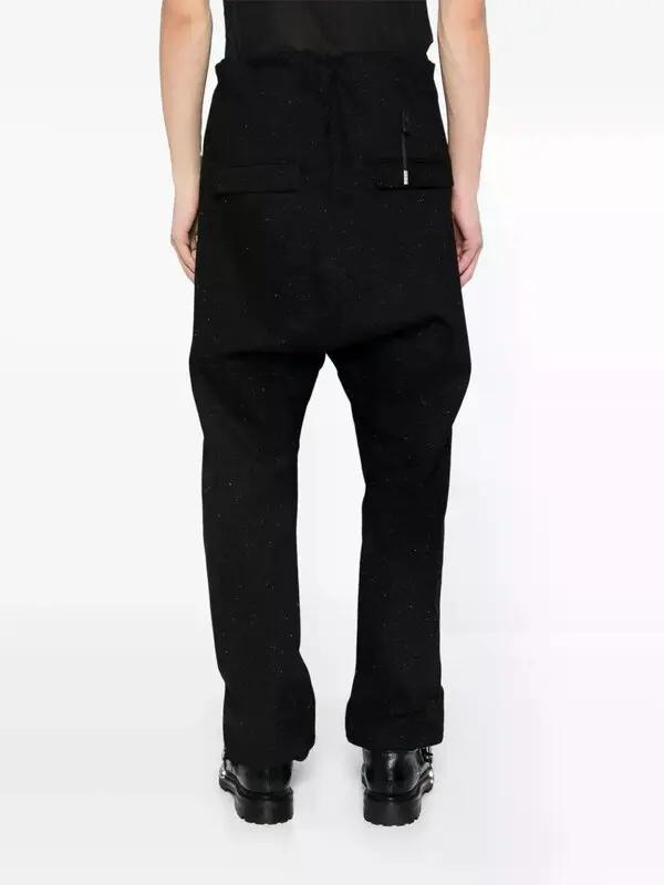 Boris Bidjan Saberi Garment Dyed Drop-crotch Trousers