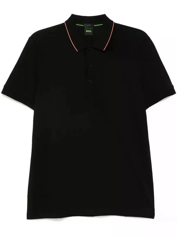 BOSS Embroidered Logo Polo Shirt - Black
