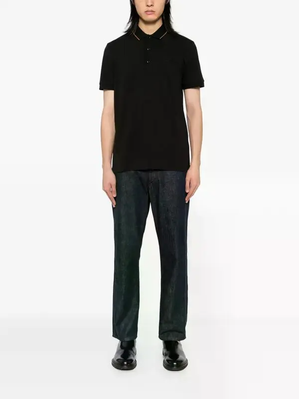 BOSS Embroidered Logo Polo Shirt - Black