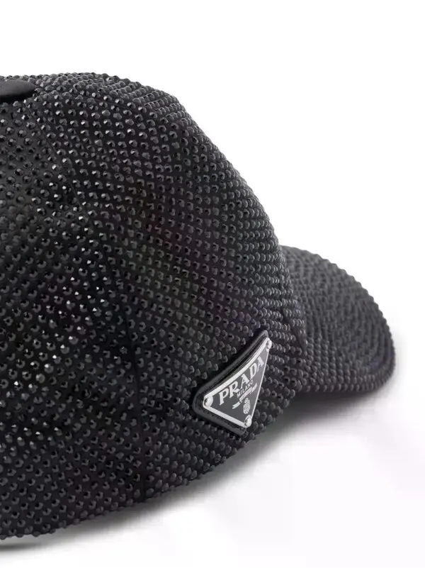 Prada Crystal-embellished Baseball Cap