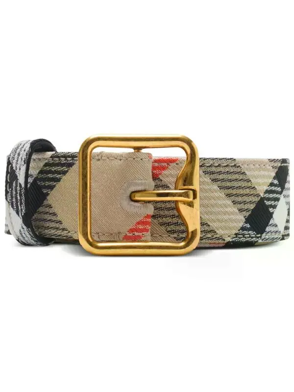 Burberry Check B-line Belt - Neutrals