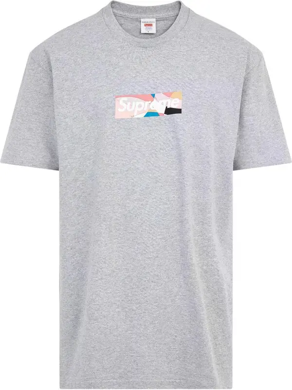 Supreme X Emilio Pucci Box Logo Crew Neck T-shirt - Grey