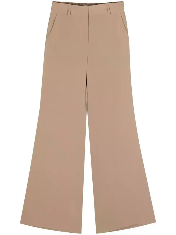 Alberto Biani Flared Tailored Trousers - Neutrals