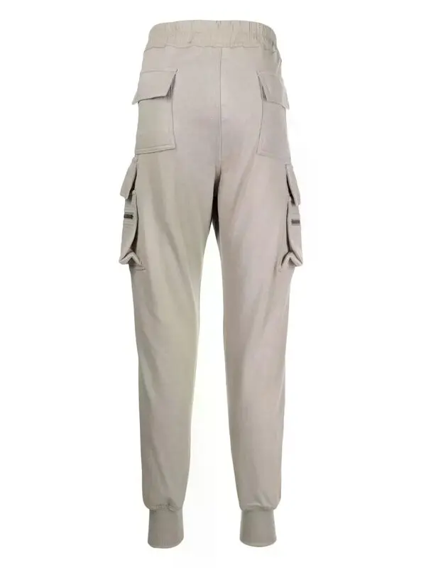 Rick Owens Drawstring Drop-crotch Track Pants - Grey