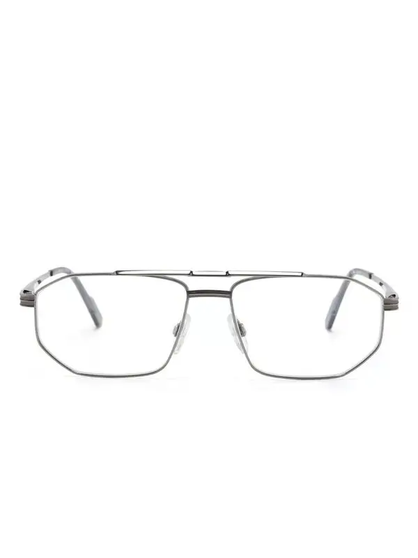 Cazal Pilot Frame Glasses - Silver