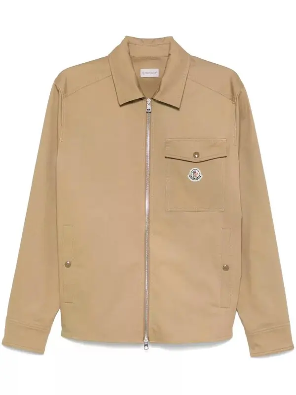 Moncler Gabardine Cotton Shirt Jacket