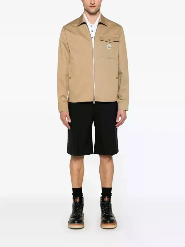 Moncler Gabardine Cotton Shirt Jacket