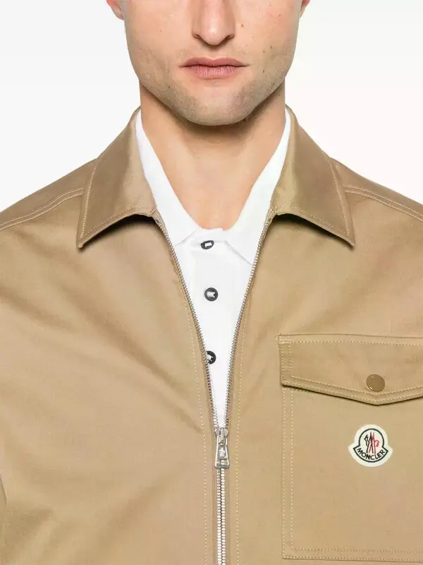 Moncler Gabardine Cotton Shirt Jacket