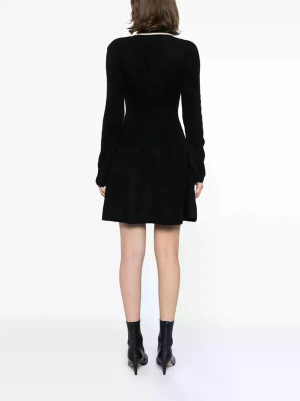 Staud Dujour Knit Dress With Polo Collar