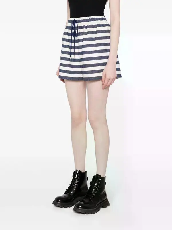 KIMHEKIM Stripe-print Drawstring Shorts