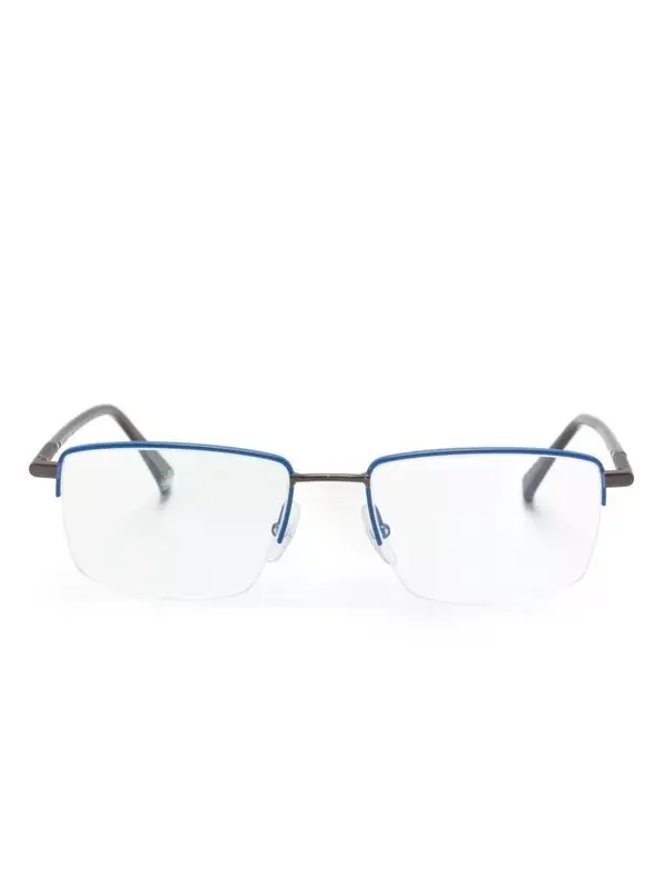 ETNIA BARCELONA Needles Rectangle-frame Glasses - Blue