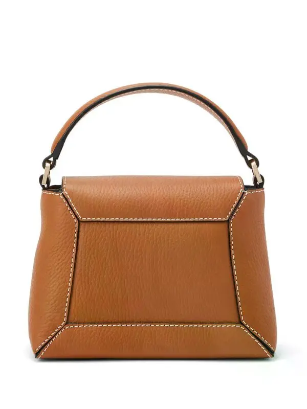 Strathberry Mosaic Leather Tote Bag - Brown
