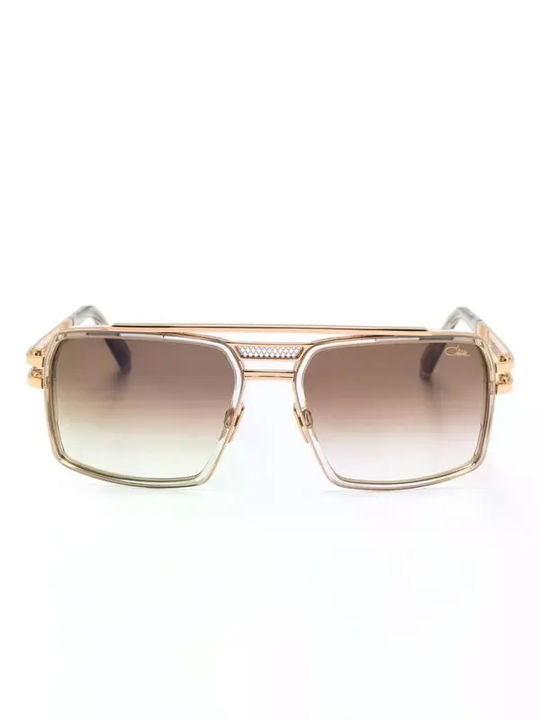 Cazal Cut-out Square-frame Sunglasses - Brown