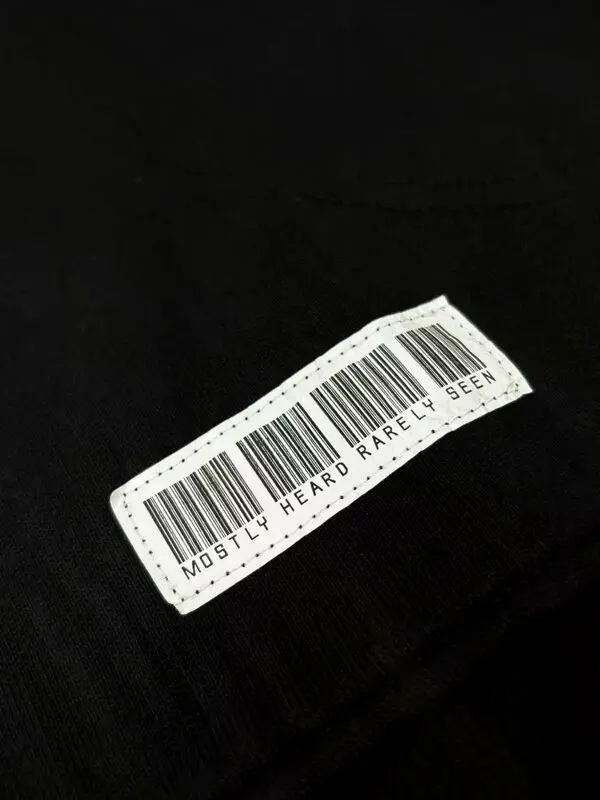 MOSTLY HEARD RARELY SEEN Panelled Cotton Hoodie With Neon Accents