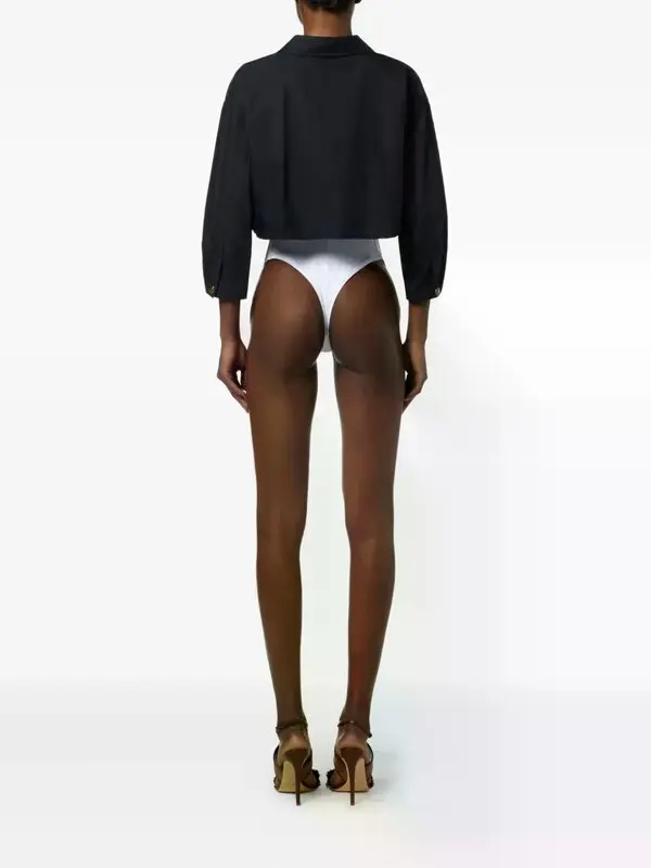 Elisabetta Franchi Embroidered Cropped Shirt