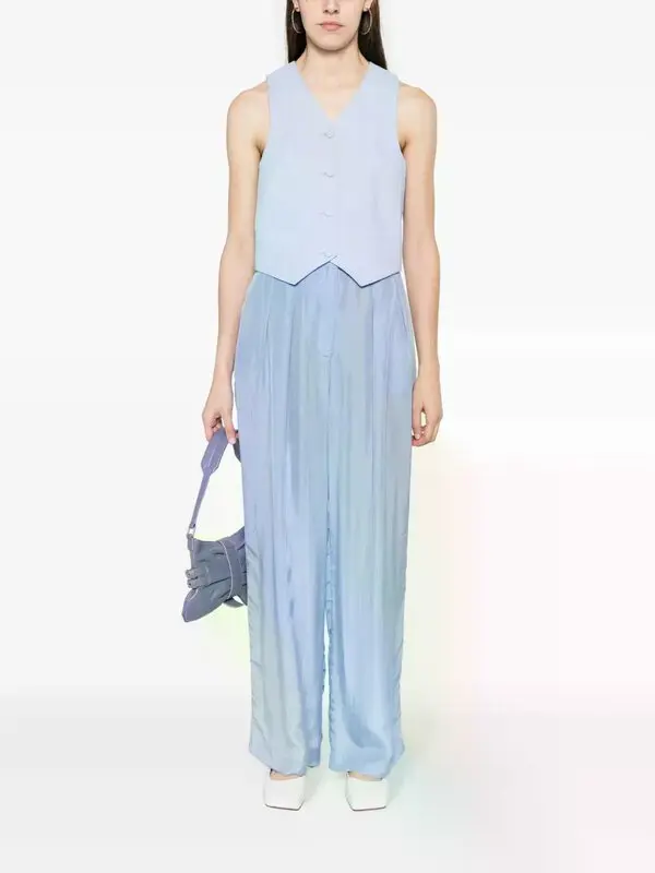 Andamane Crepe-textured Waistcoat