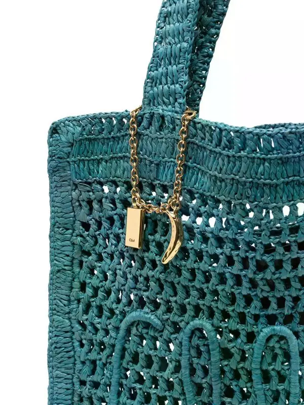 Chloé Summer Banana Tote Bag - Blue