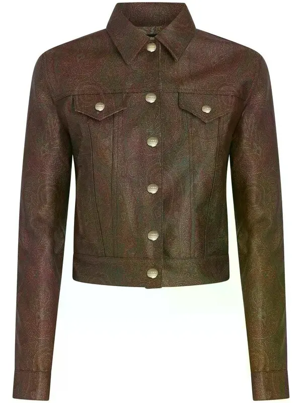 Etro Paisley-print Cropped Jacket
