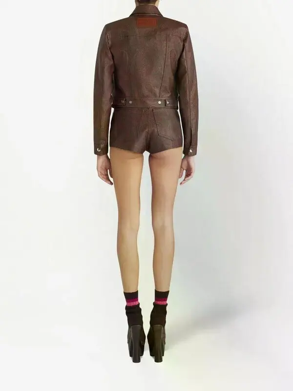 Etro Paisley-print Cropped Jacket