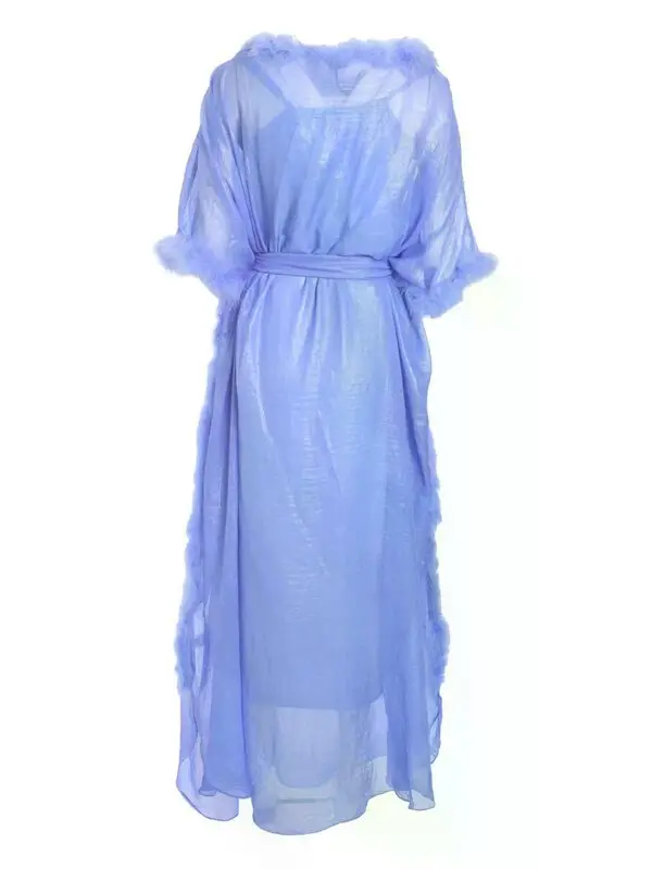 BARUNI Feather-trim Maxi Dress