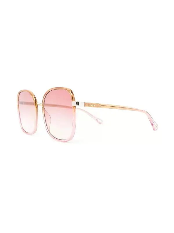 Chloé Oversized Square-frame Sunglasses - Yellow
