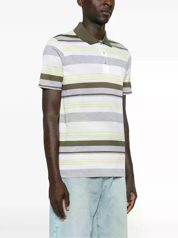 Paul & Shark Striped Polo Shirt - White