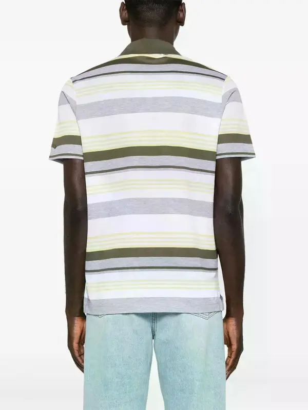 Paul & Shark Striped Polo Shirt - White
