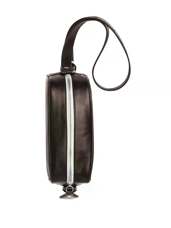 COURREGES Reedition Leather Camera Bag - Brown