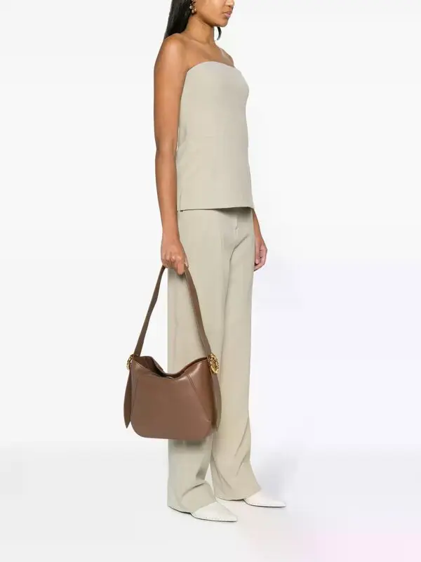 LANVIN Melodie Leather Shoulder Bag - Brown