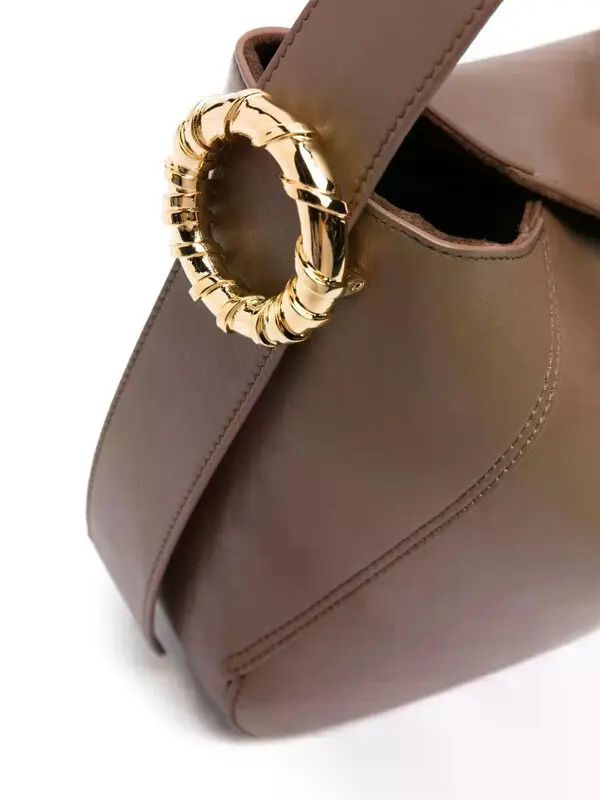 LANVIN Melodie Leather Shoulder Bag - Brown