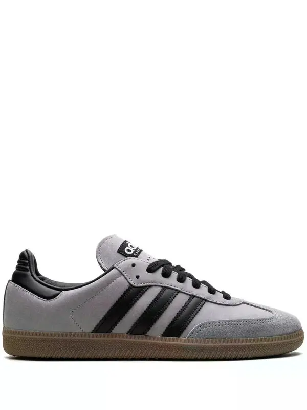Adidas Samba Og Halo Silver/core Black/brown Desert Sneakers - Grey