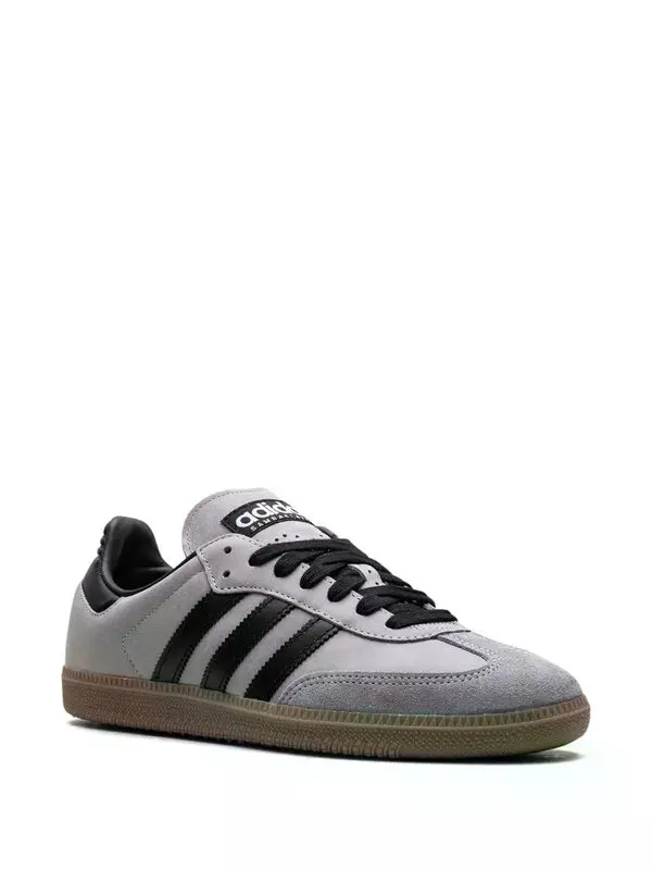Adidas Samba Og Halo Silver/core Black/brown Desert Sneakers - Grey