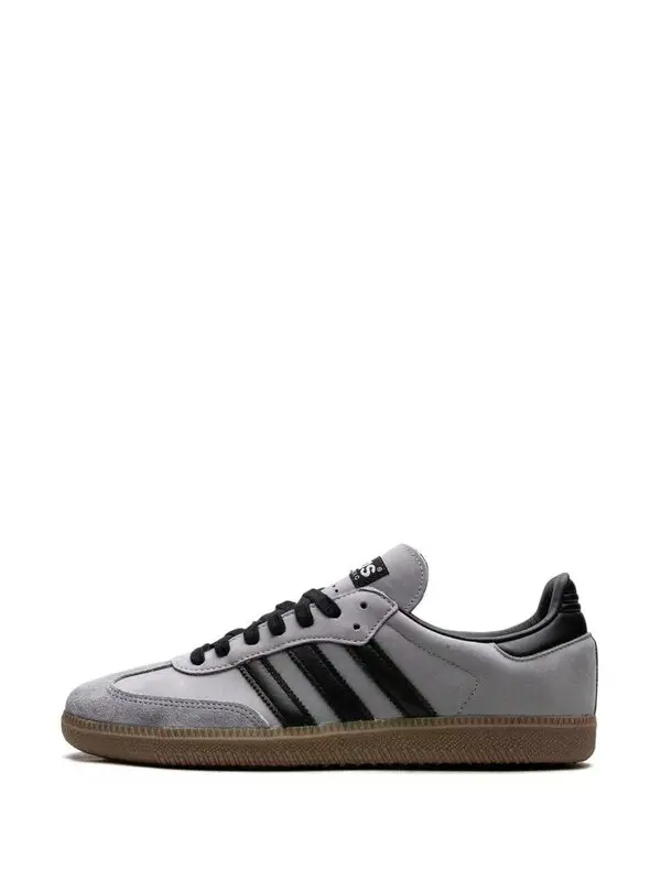 Adidas Samba Og Halo Silver/core Black/brown Desert Sneakers - Grey