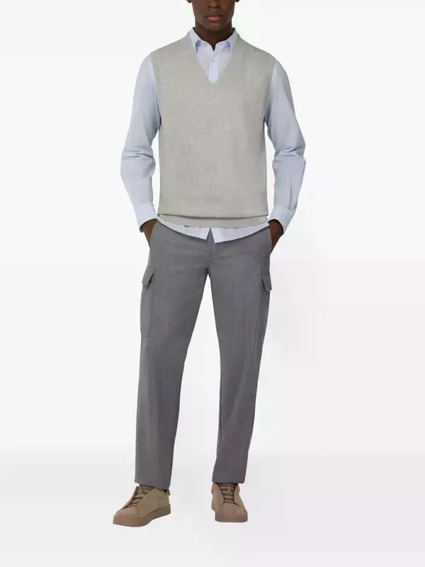 Boggi Milano Sleeveless V-neck Sweater