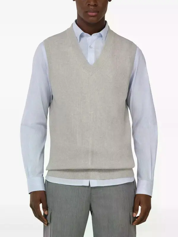 Boggi Milano Sleeveless V-neck Sweater