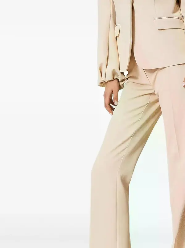 TWINSET Crêpe Flared Trousers - Neutrals