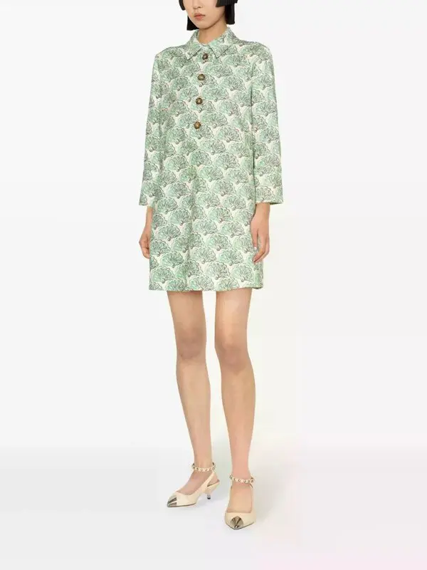 La DoubleJ Artemis Fans-jacquard Minidress