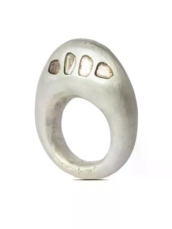 PARTS OF FOUR Tall Mountain Sterling Ring - Silver