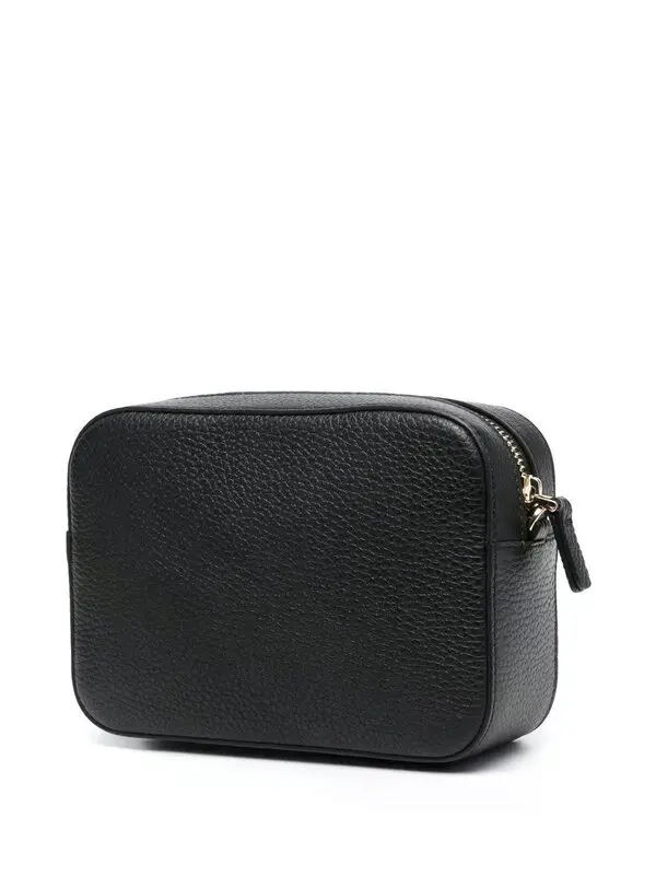 COCCINELLE Tebe Logo-strap Pebbled Shoulder Bag