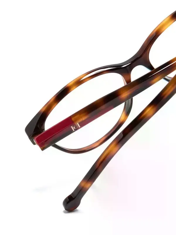 Carolina Herrera Tortoiseshell Cat-eye Glasses