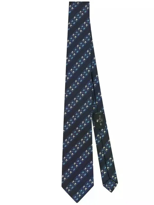 Etro Geometric-pattern Silk Tie