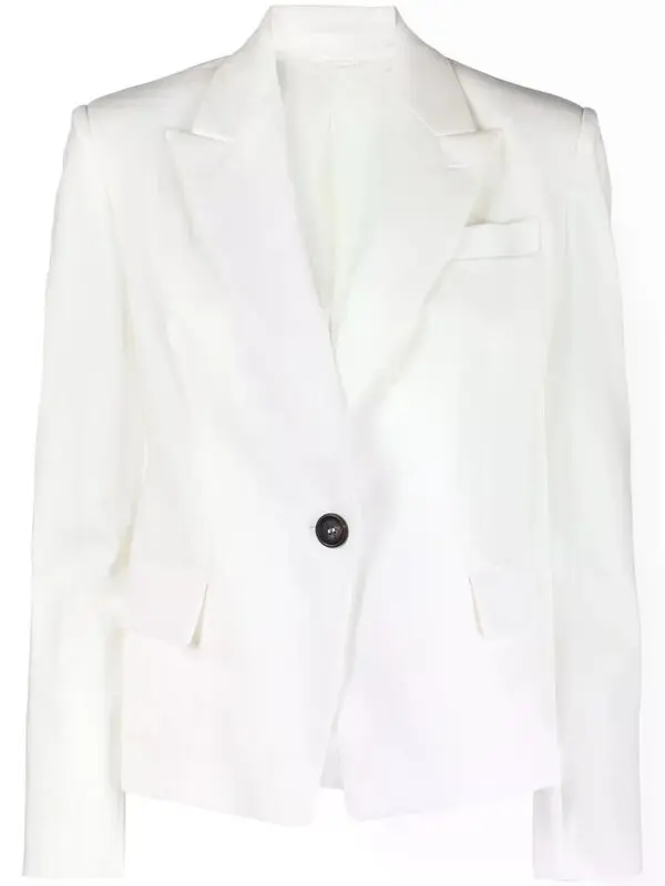 Brunello Cucinelli Single-breasted Cotton-blend Blazer