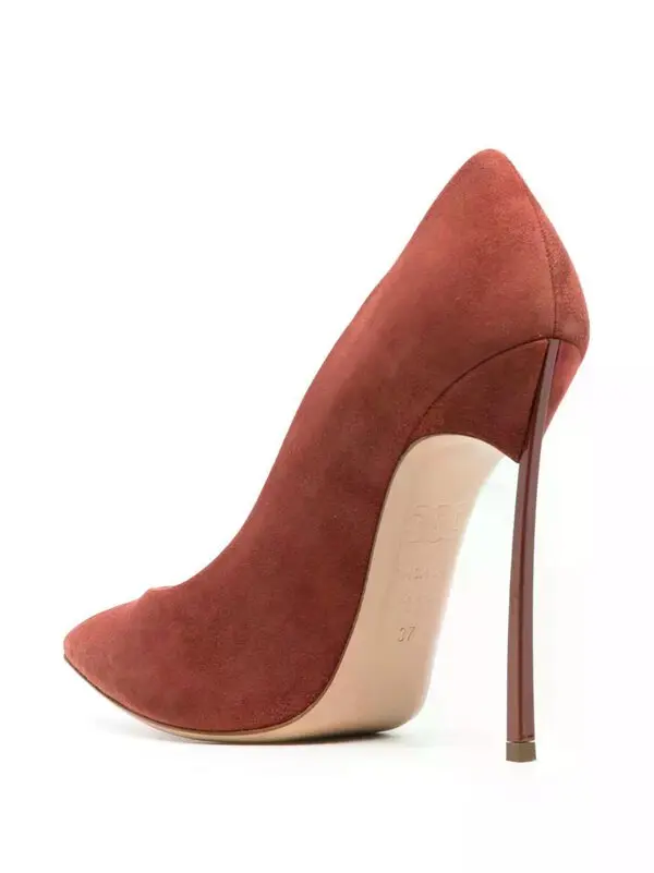 Casadei Blade 120mm Pointed-toe Suede Pumps - Brown