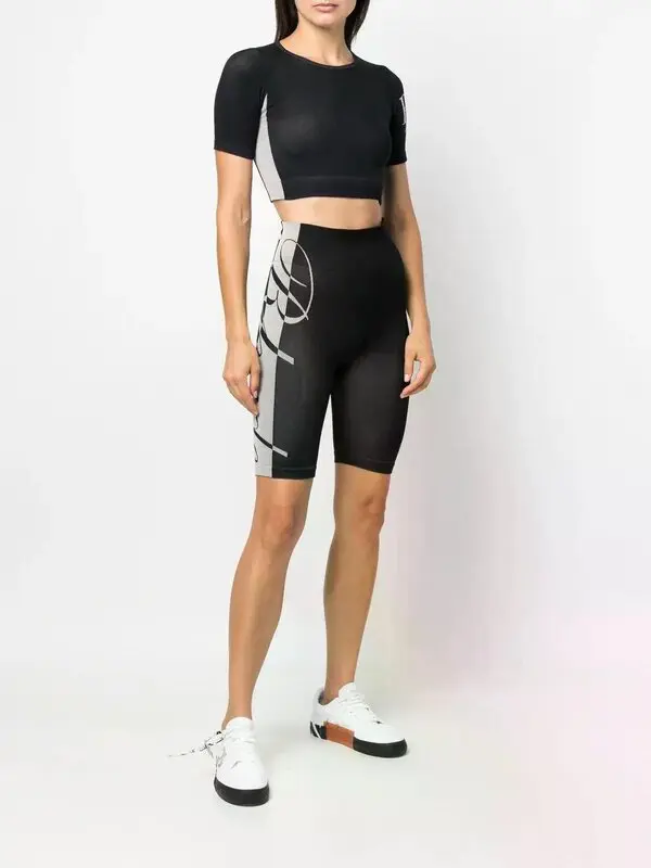 Rhude Logo-print Cropped T-shirt