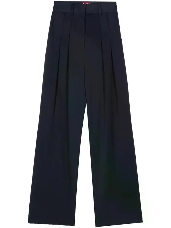 Staud Wide-leg Pleated Trousers