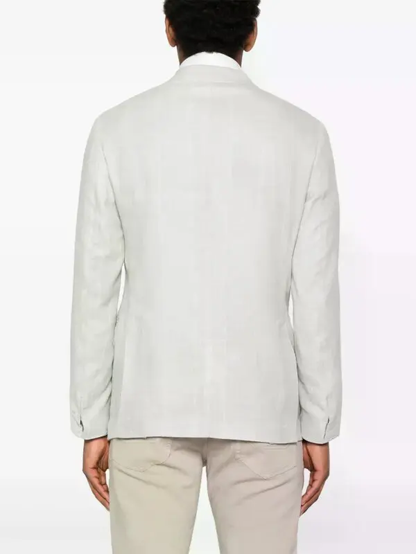 Eleventy Double-breasted Blazer - Green