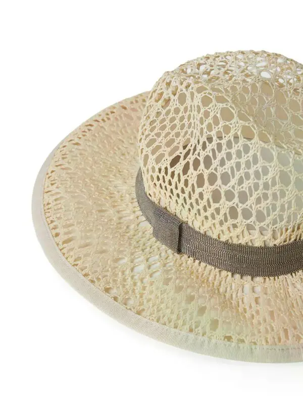 Brunello Cucinelli Monili-embellished Fedora Hat