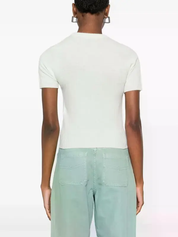 Blumarine Logo-appliqué T-shirt - Green