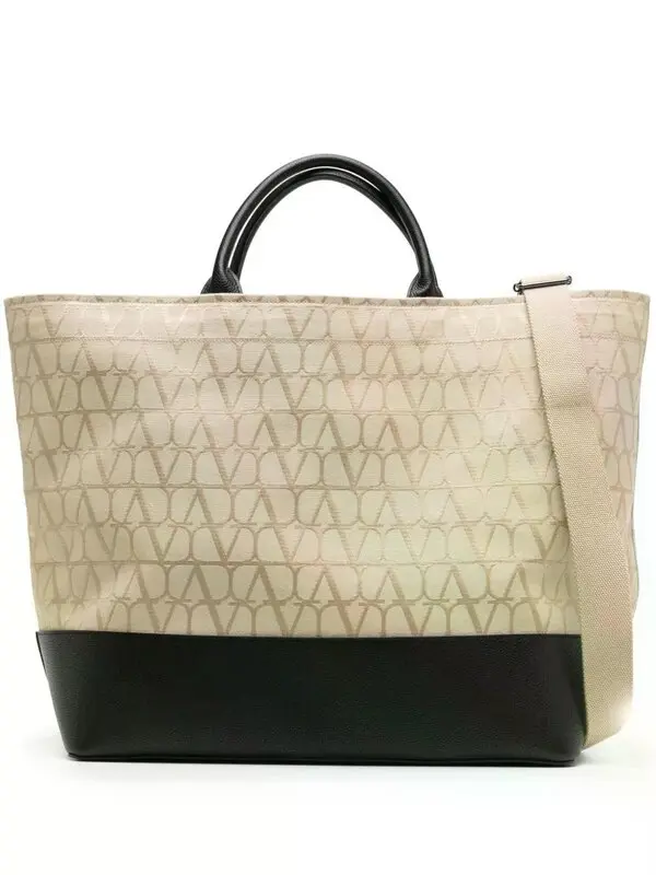 Valentino Garavani Toile Iconographe Canvas Tote Bag - Neutrals